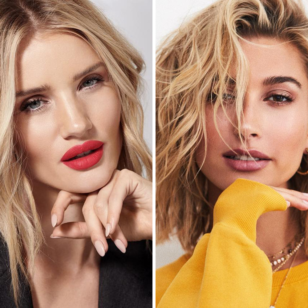 Hailey Baldwin & Rosie Huntington-Whiteley BareMinerals'la El Ele ...
